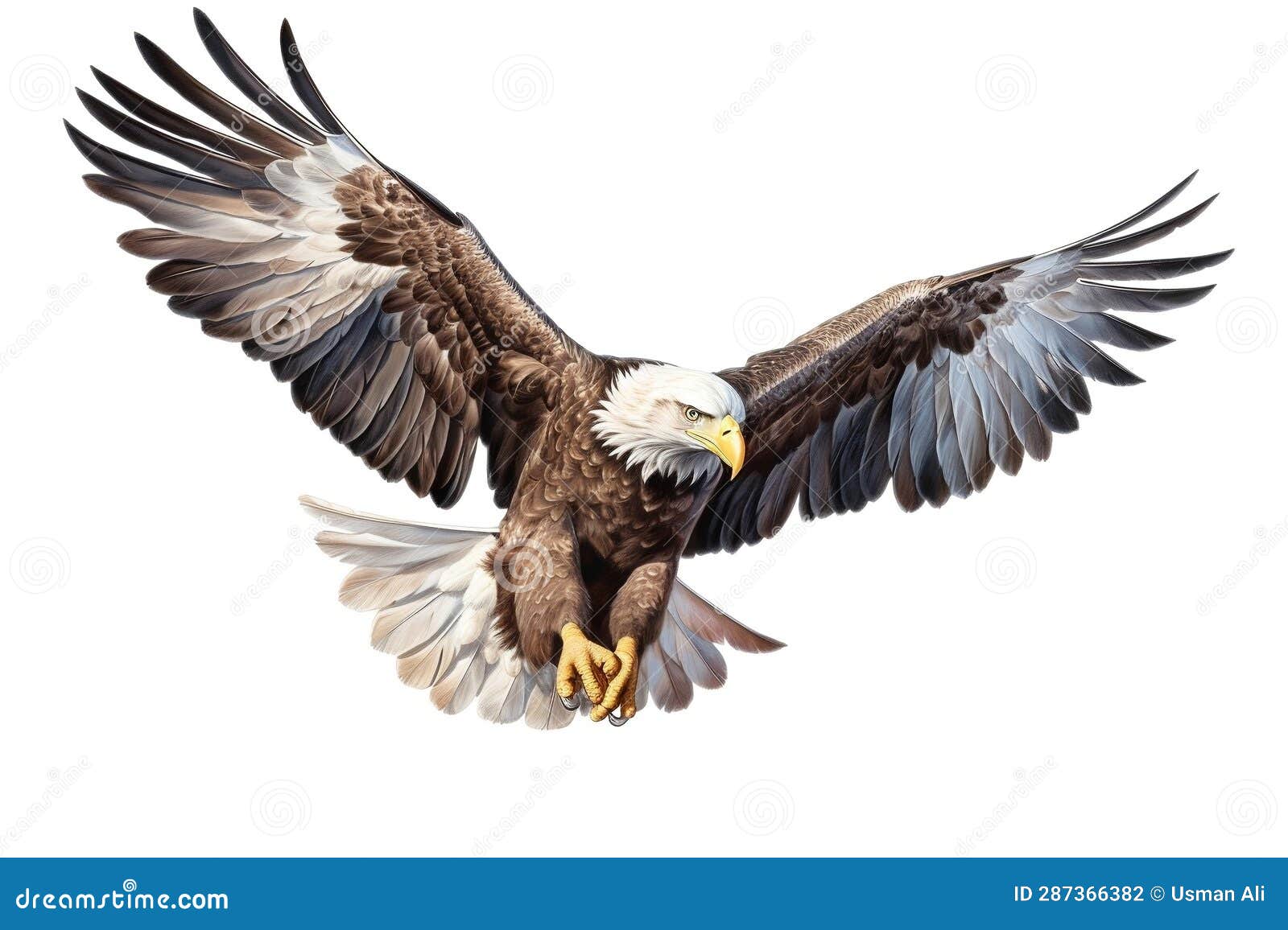 Majestic Soaring Eagle On Transparent Background. AI Stock Photo ...