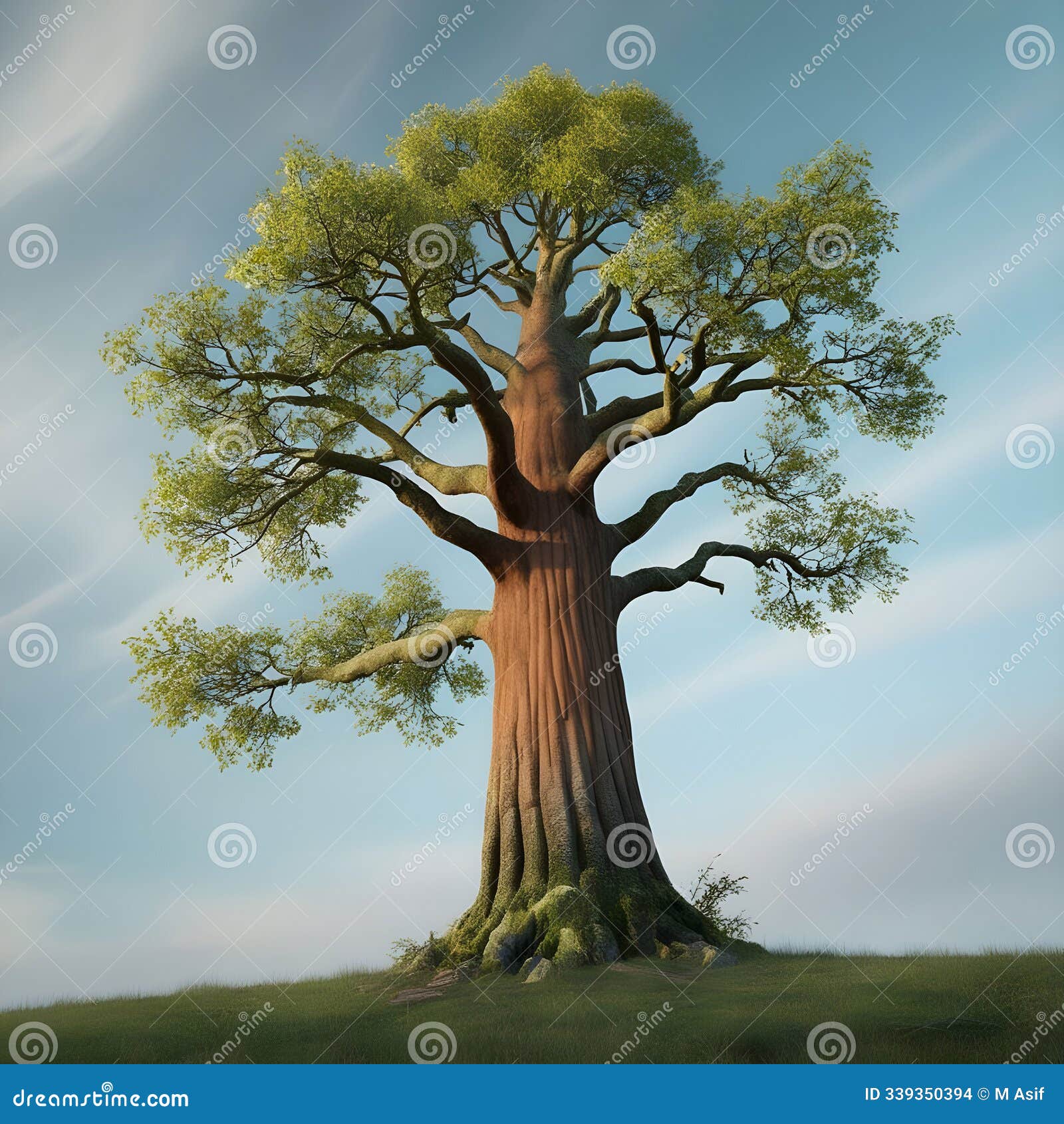 Majestic Solitary Tree Silhouette Against Purple Twilight Sky ...