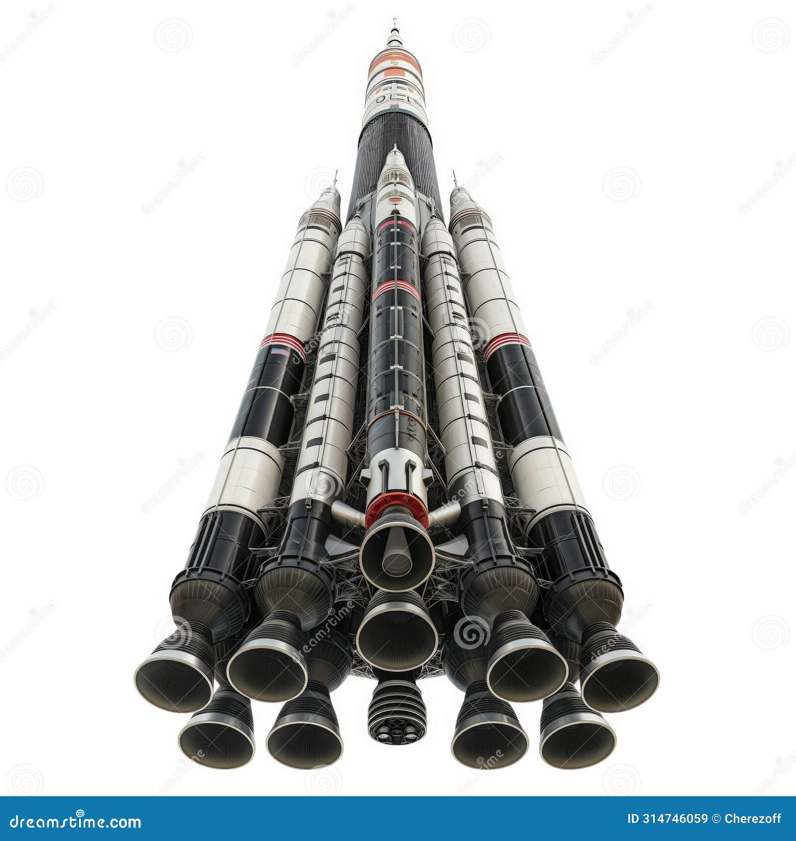Majestic Space Rocket Poised for Launch Stock Image - Image of flight ...