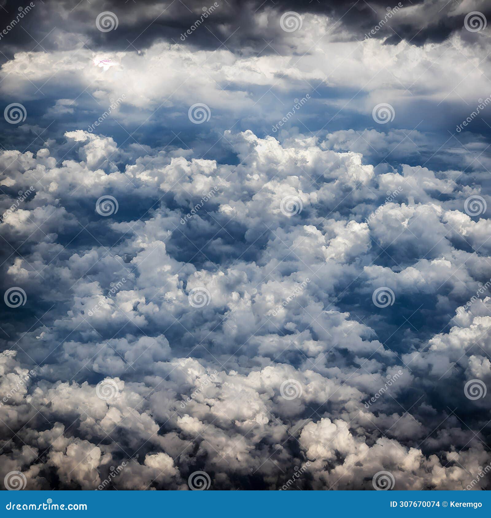 Majestic Stormy and Windy Clouds in the Sky Stock Illustration ...