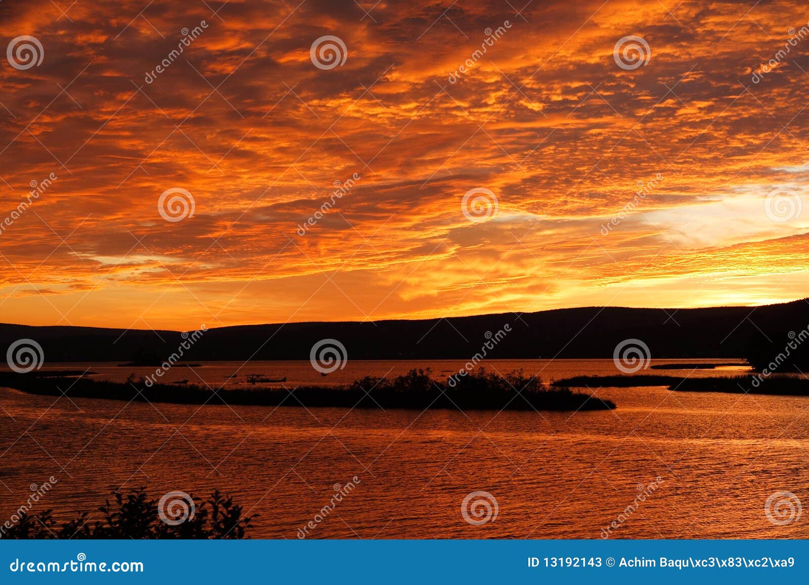 Majestic sunset in Canada stock image. Image of trees - 13192143