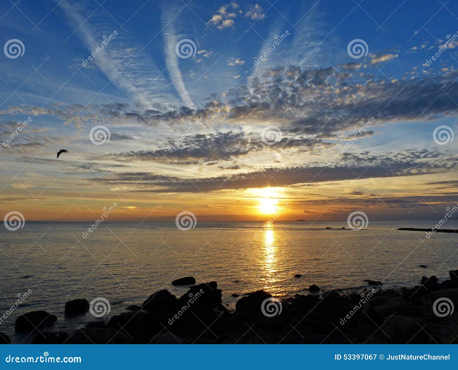 Majestic Sunset stock image. Image of beach, beautiful - 53397067