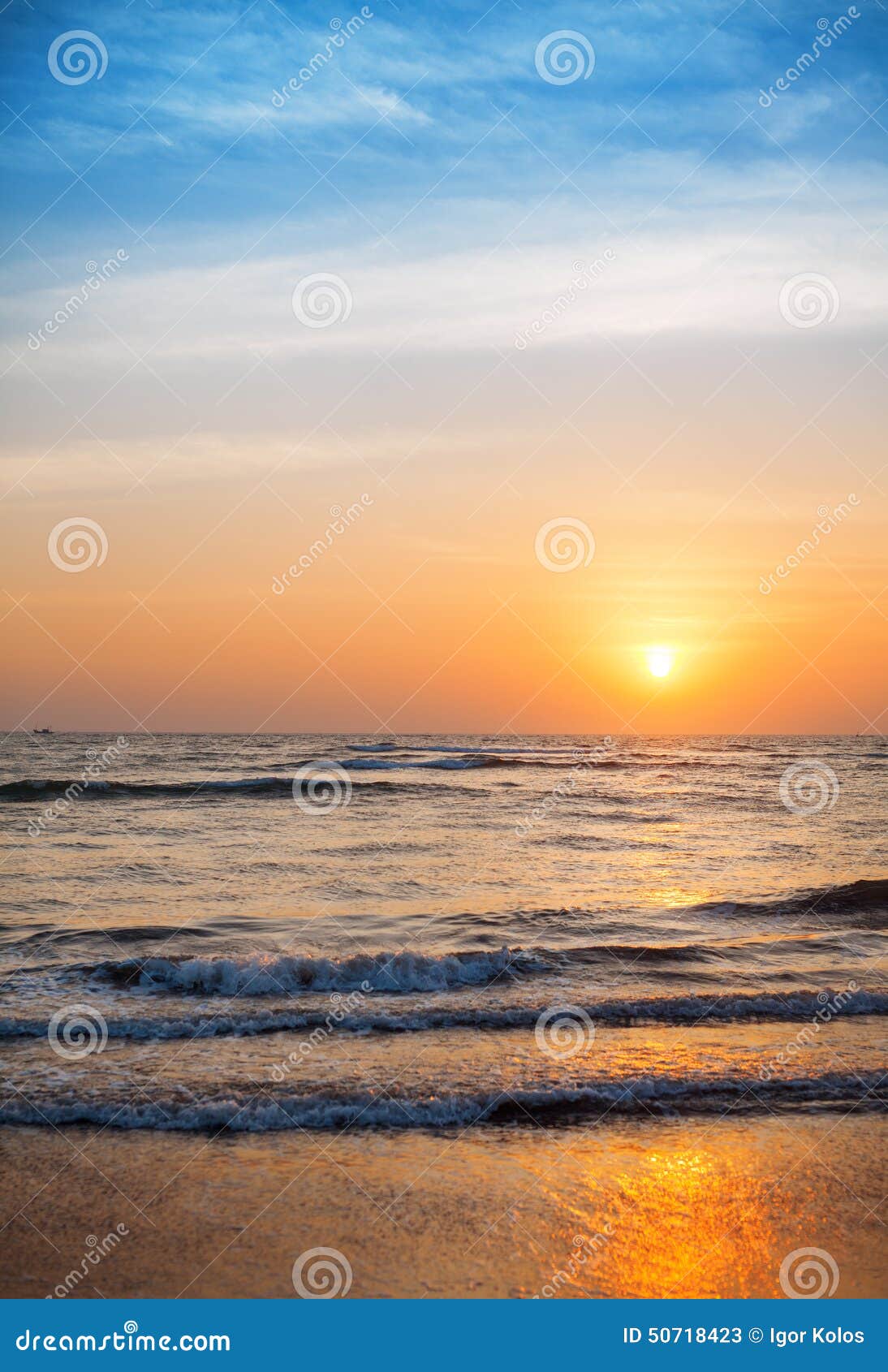 Majestic sunset over water stock image. Image of outdoors - 50718423
