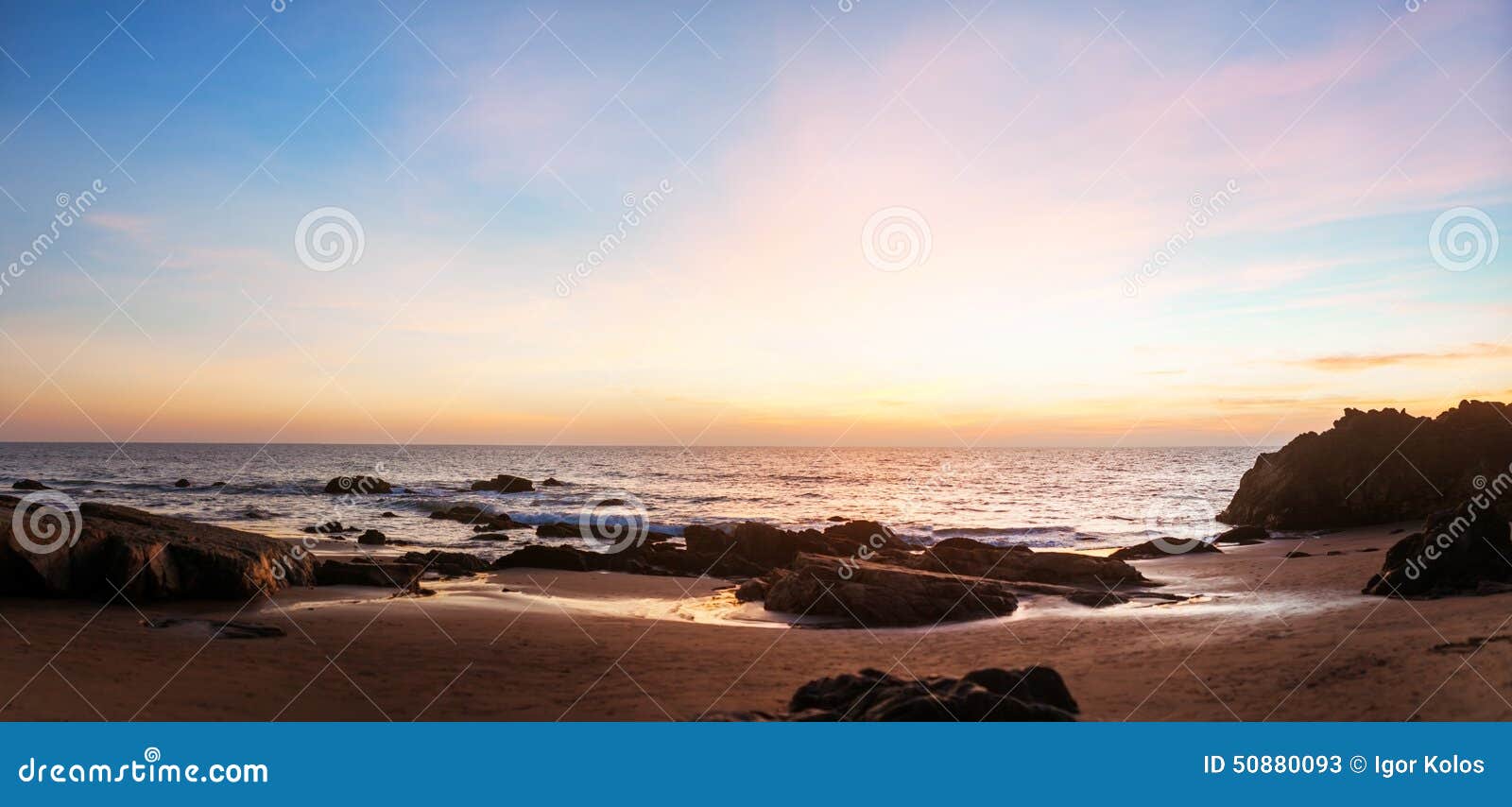 Majestic Sunset Over Water. Stock Image - Image of north, rock: 50880093