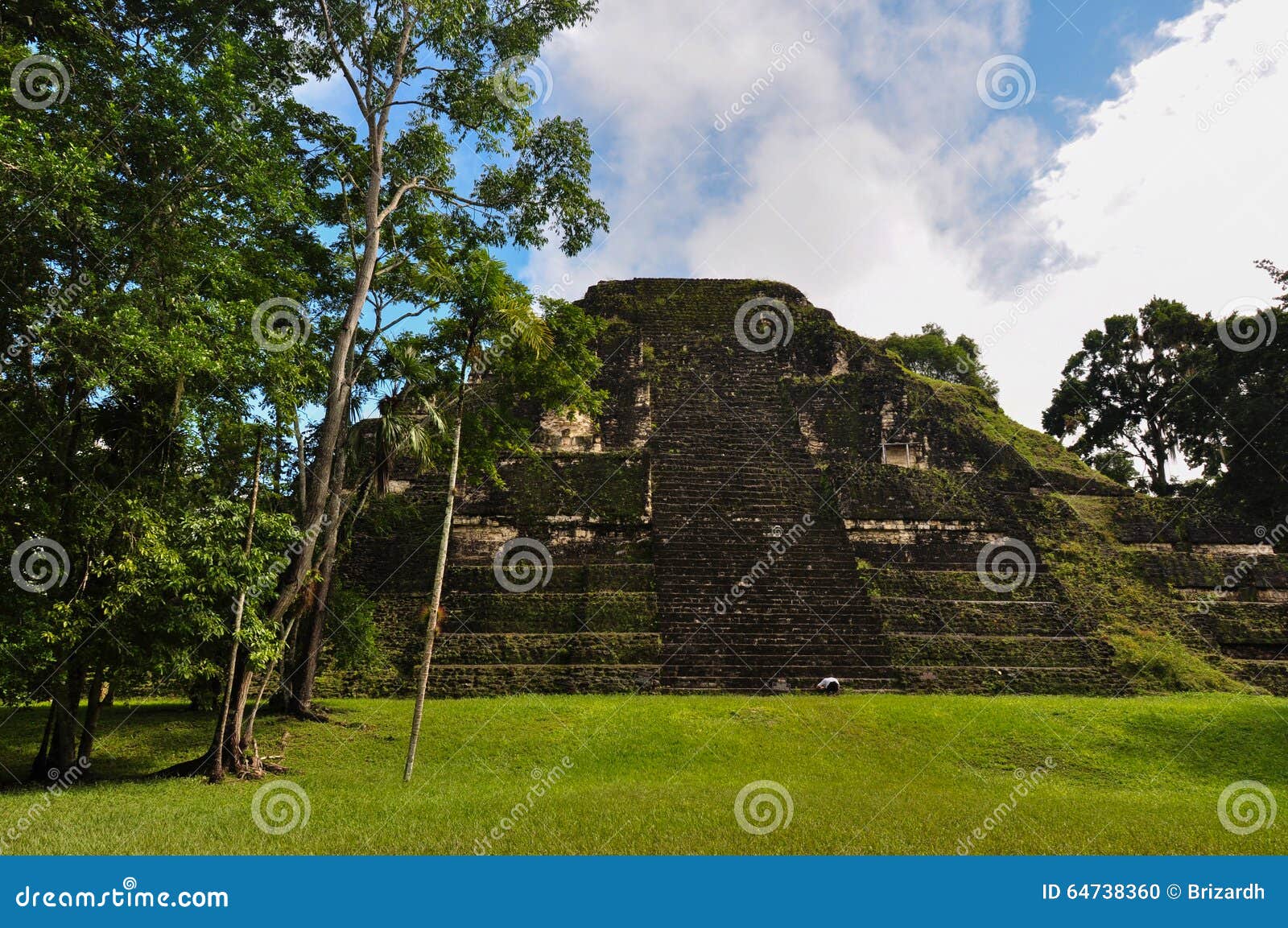 Majestic Tikal Ruins, in Guatemala Stock Photo - Image of landscape ...