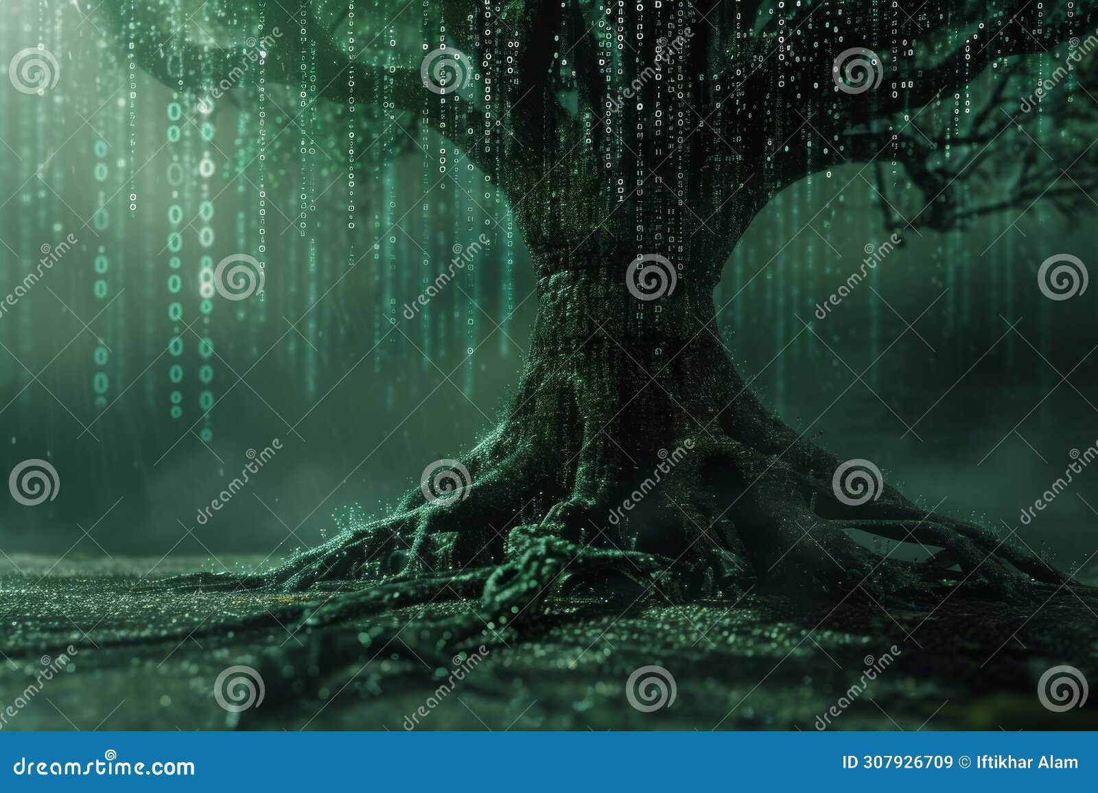 The Majestic Tree Standing in the Middle of the Forest, Binary Code ... The Majestic Tree Standing in the Middle of the Forest, Binary Code ...