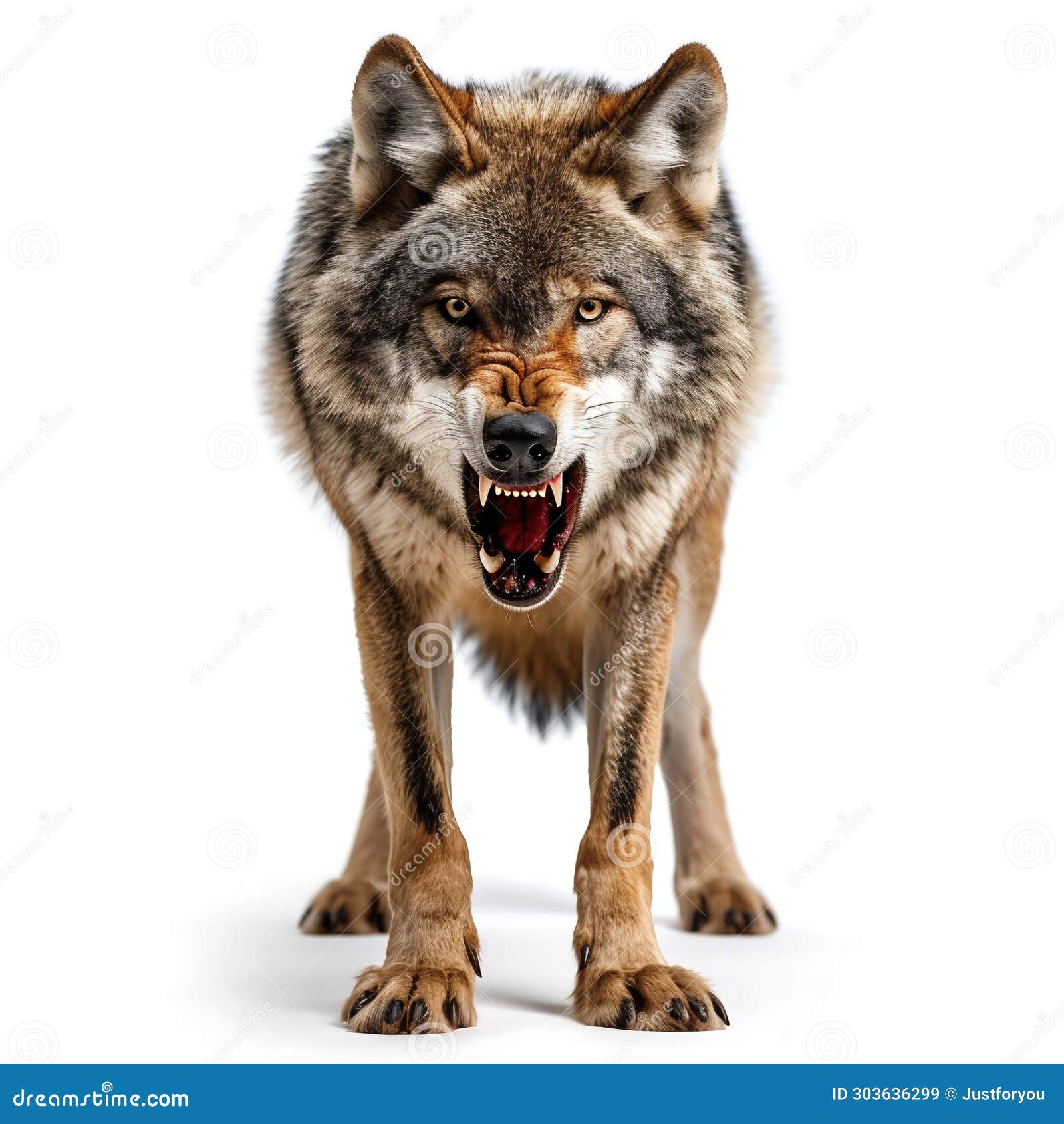 Majestic Wolf Howling. Generative Ai Stock Illustration - Illustration ...