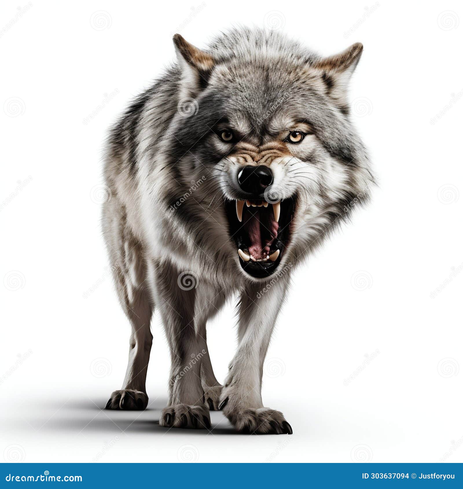 Majestic Wolf Howling. Generative Ai Stock Illustration - Illustration ...