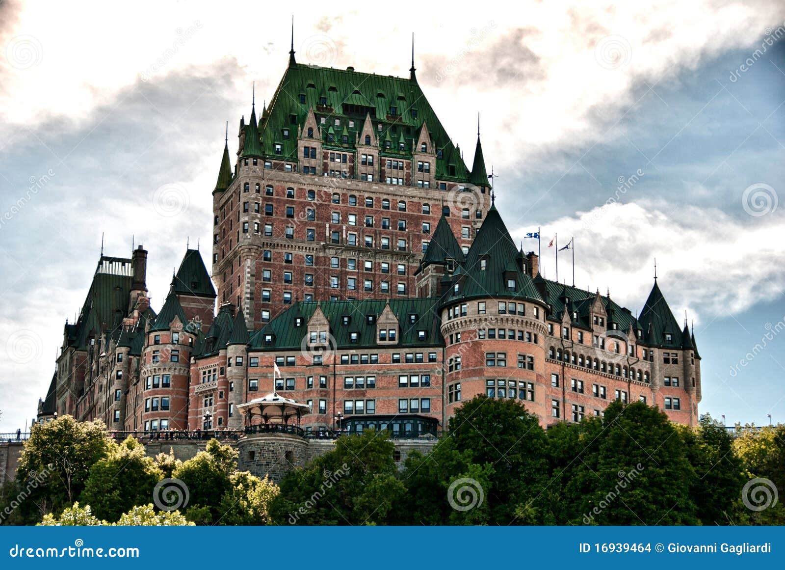 Majesty of Chateau De Frontenac, Quebec City Stock Photo - Image of ...