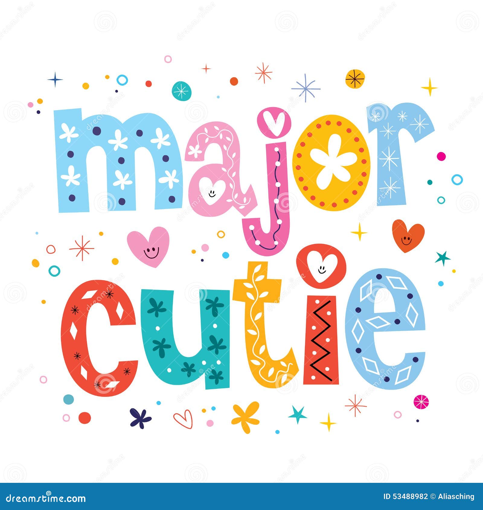 Major Cutie Vector Illustration | CartoonDealer.com #53488982