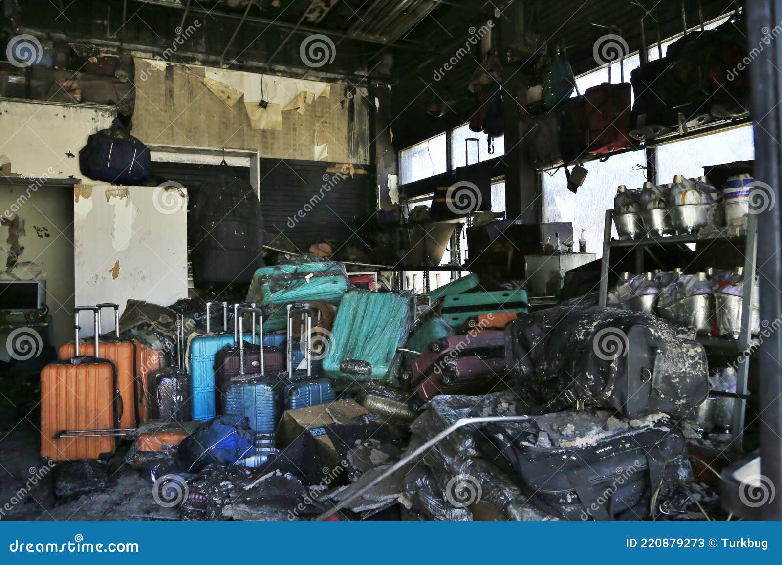 Major Fire Damaged Building Editorial Stock Photo - Image of major ...
