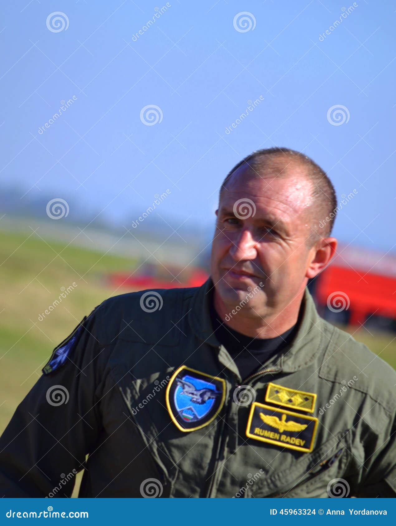 Major General Rumen Radev redaktionelles stockbild. Bild von bulgarisch ...