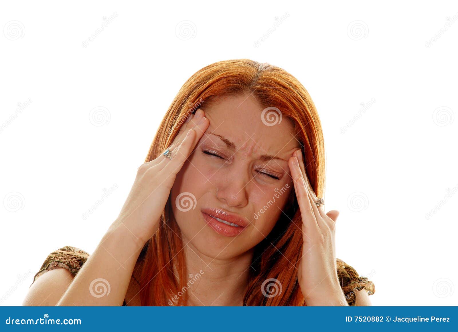 Major headache stock photo. Image of depression, attractive - 7520882