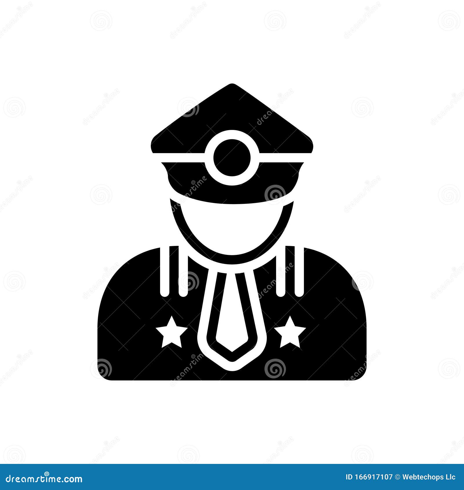 Black Solid Icon for Major, Man and Gentleman Stock Vector ...