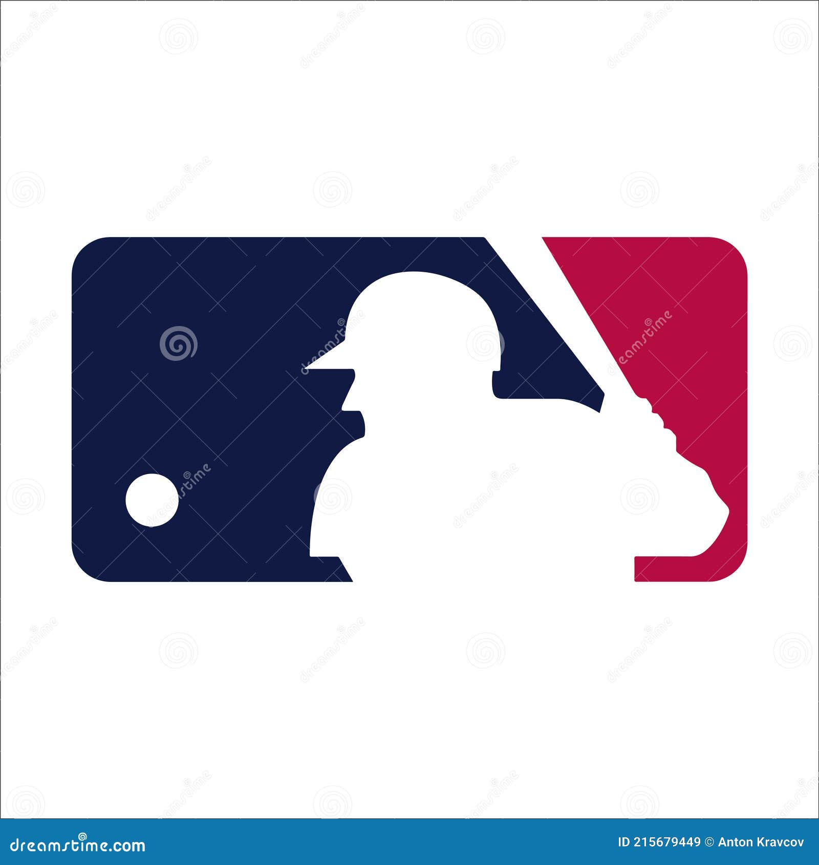 Major league baseball logo editorial stock image. Illustration of ...