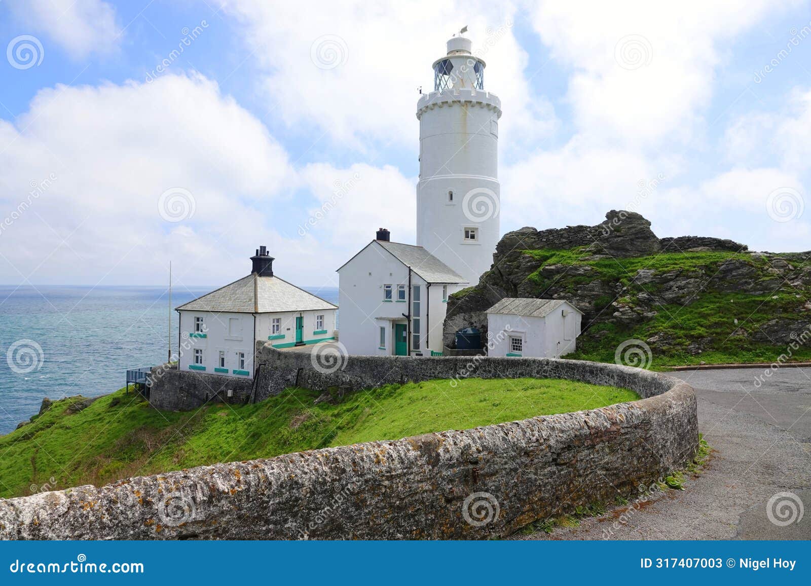 Major Lighthouse on South Coast of England. Stock Image - Image of white, british: 317407003