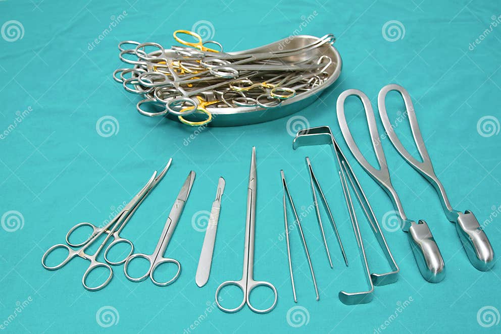 Major Operating Set of Surgical Instrument Stock Image - Image of ...