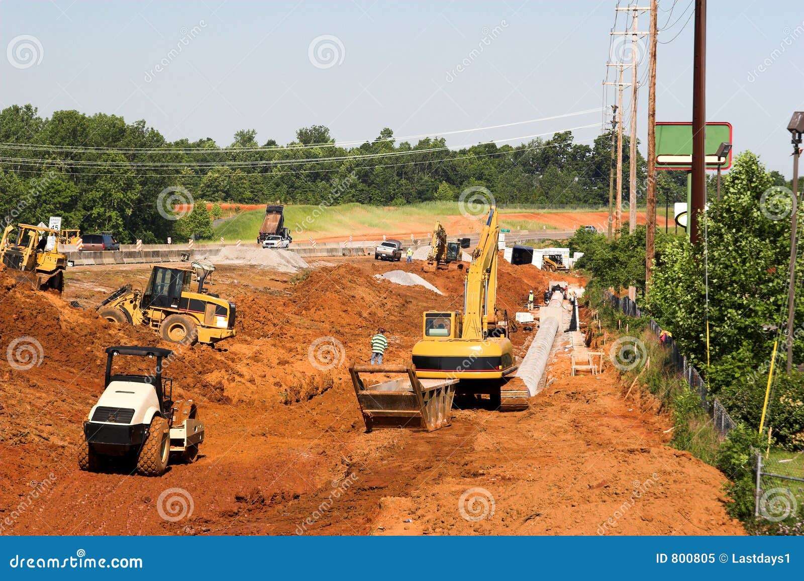 Major Road Construction stock image. Image of build, heavy - 800805