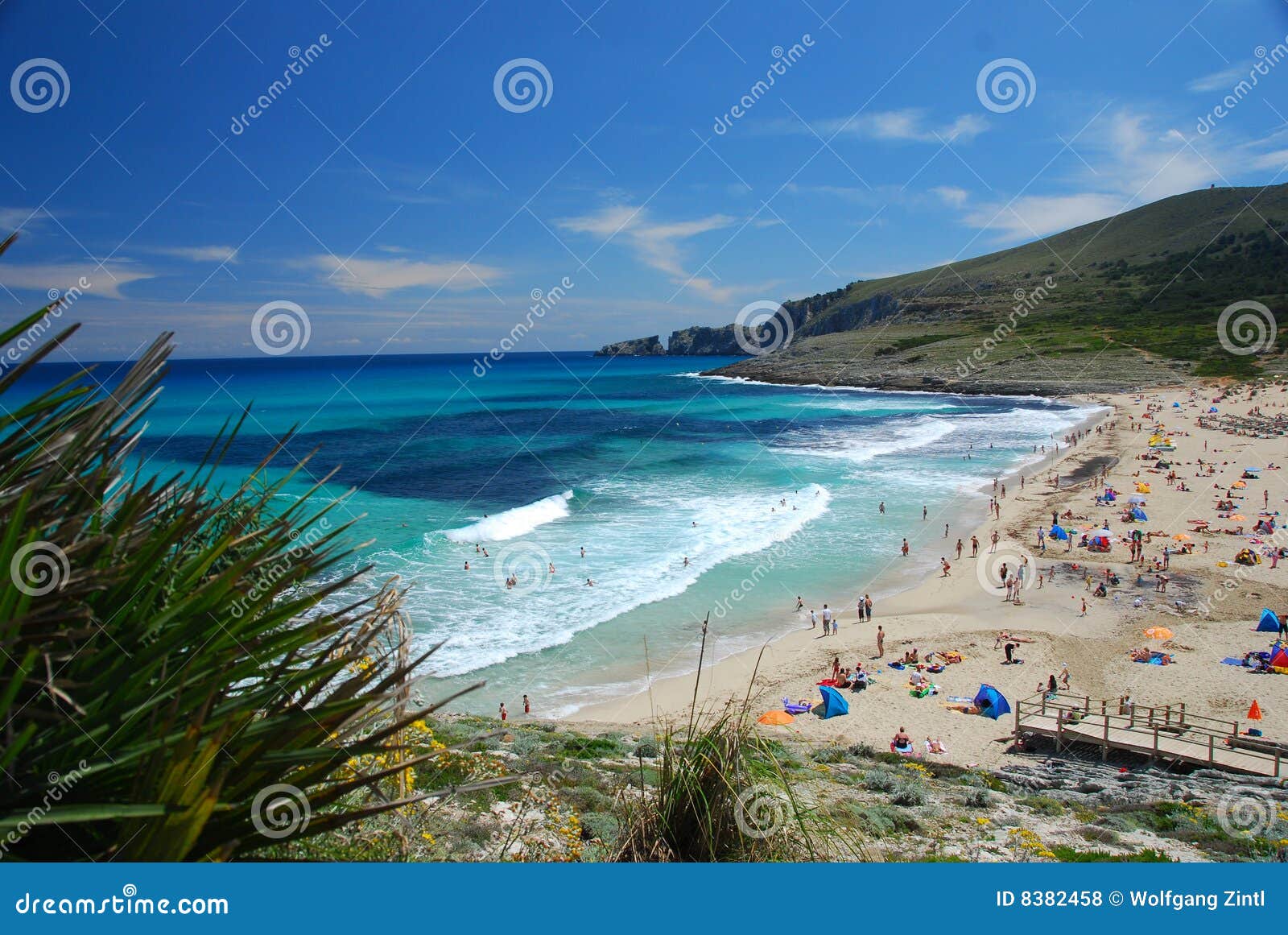 Majorca stock photo. Image of woman, majorca, spain, wave - 8382458