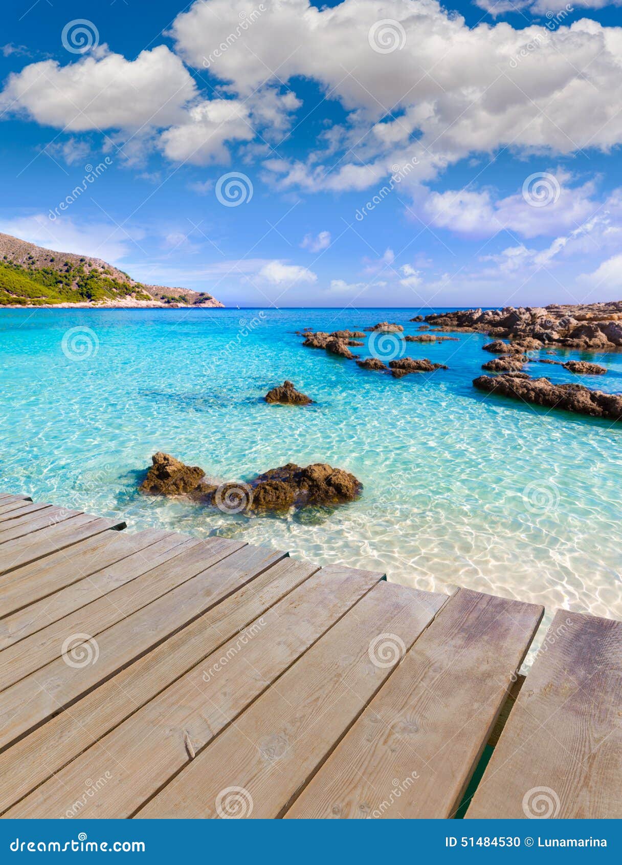 Majorca Cala Agulla Beach in Capdepera Mallorca Stock Photo - Image of ...