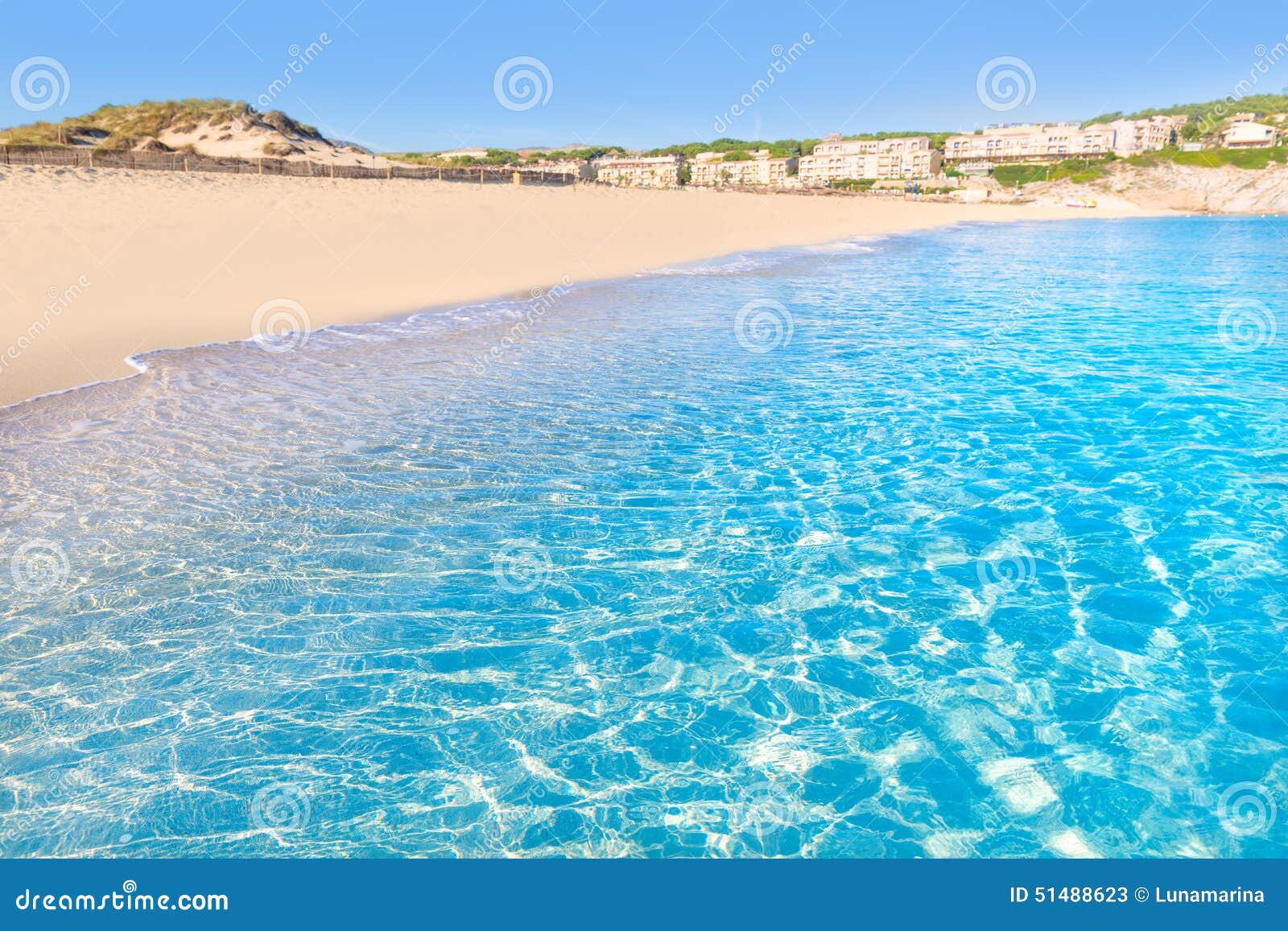 Majorca Cala Mesquida Beach in Mallorca Balearic Stock Image - Image of ...
