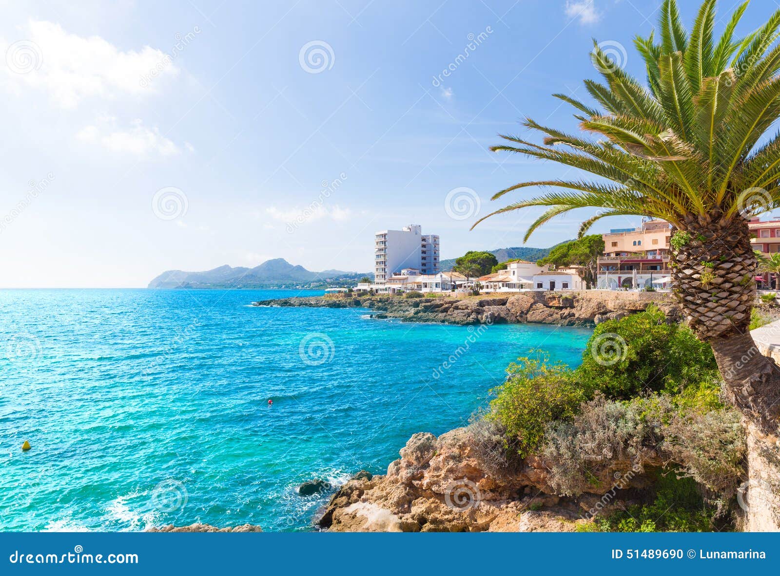 Majorca Cala Ratjada Rajada in Capdepera Mallorca Stock Photo - Image ...