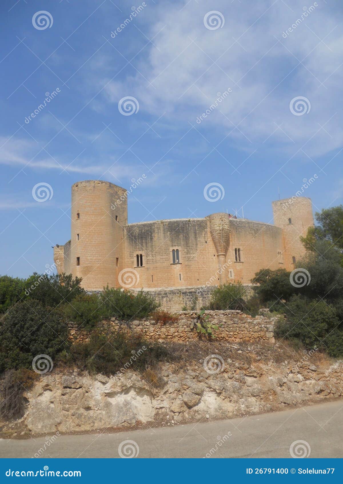 Majorca castle stock photo. Image of spain, beauty, nature - 26791400