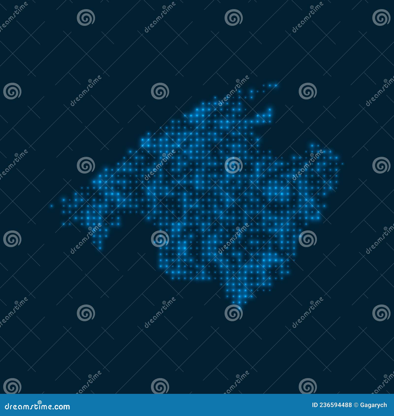 Majorca Dotted Map Set. Cartoon Vector | CartoonDealer.com #231946631