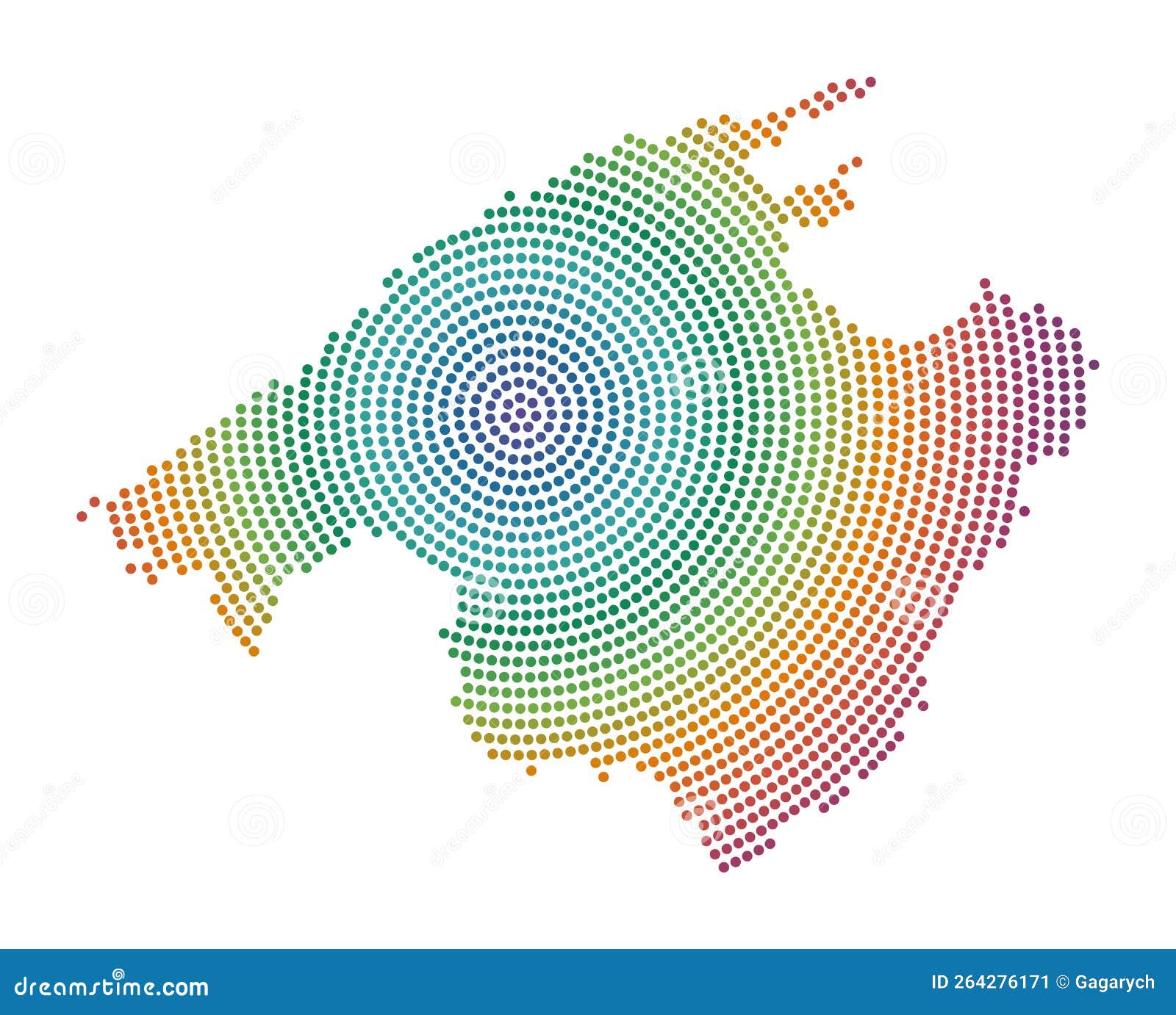 Majorca Dotted Map Set. Cartoon Vector | CartoonDealer.com #231946631