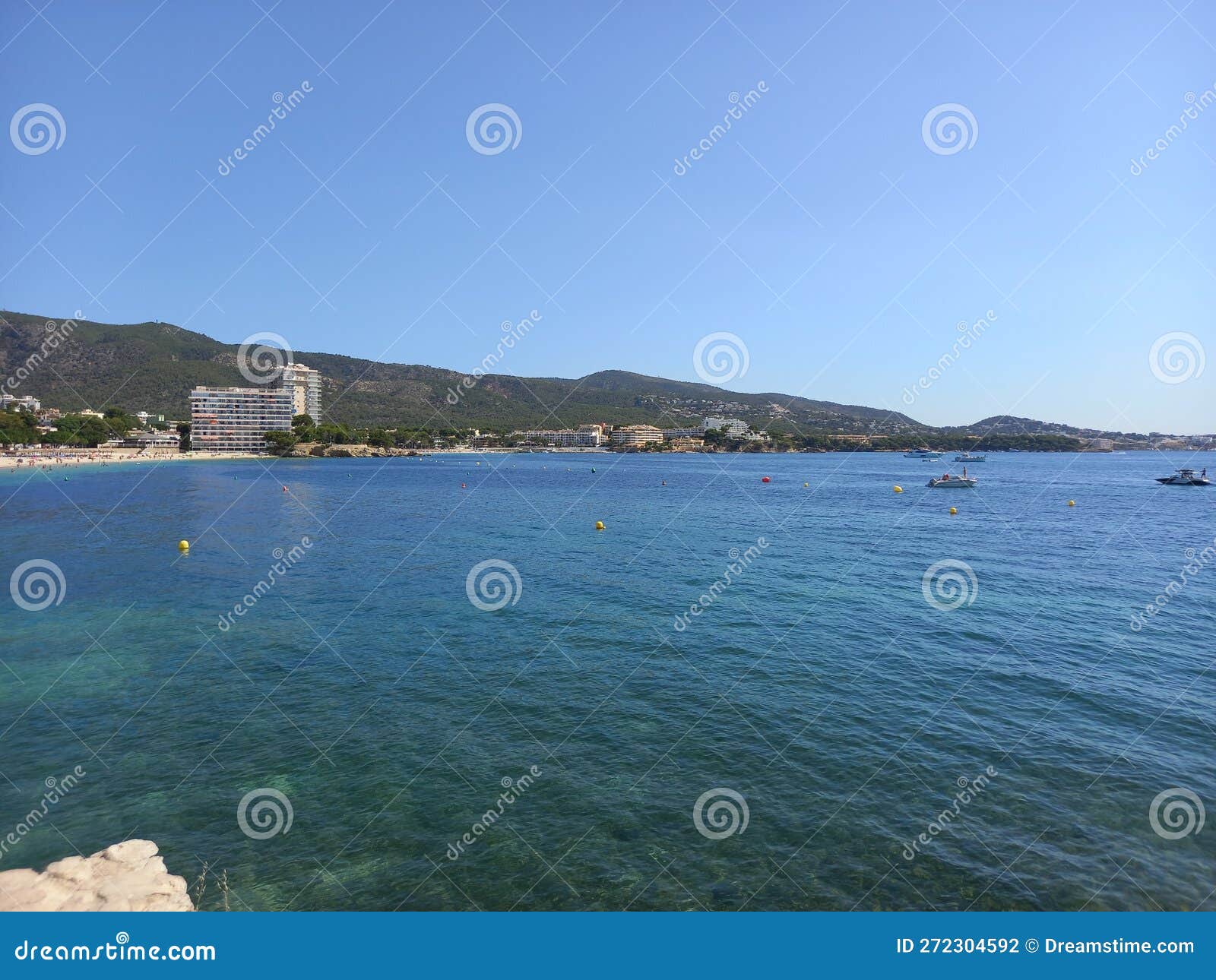 Majorca Palmanova Sea Beach Scenery Stock Photo - Image of vehicle ...