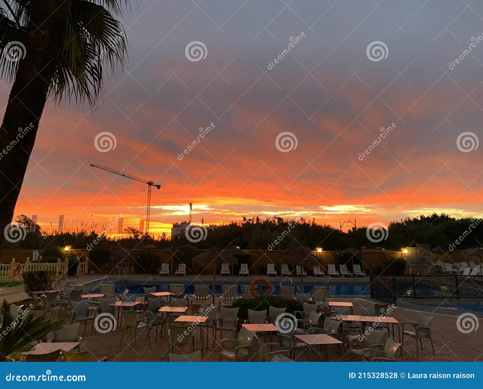 Majorca sunset skyline stock photo. Image of sunset - 215328528