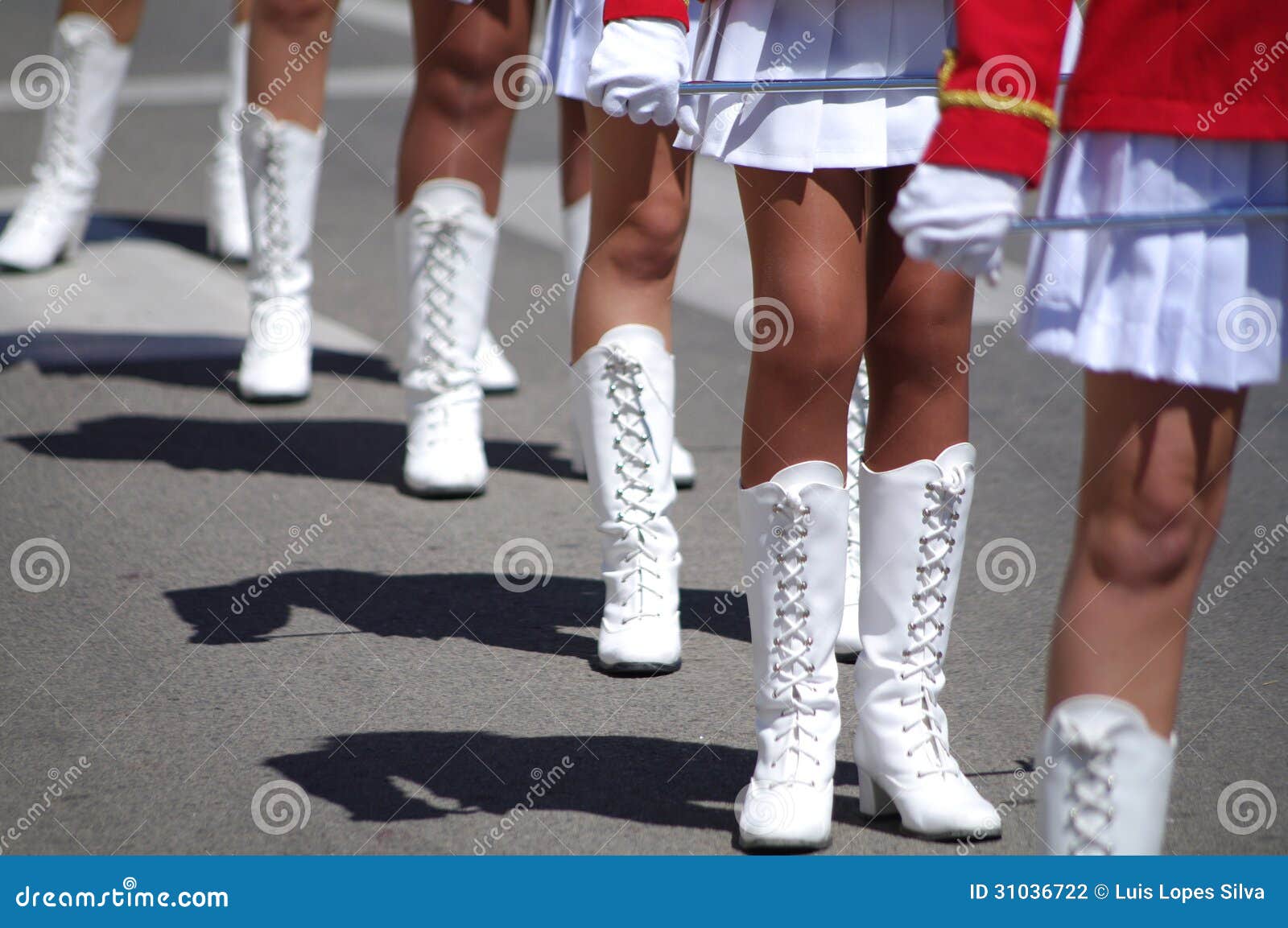Majorettes stock foto. Image of danser, choreography - 31036722
