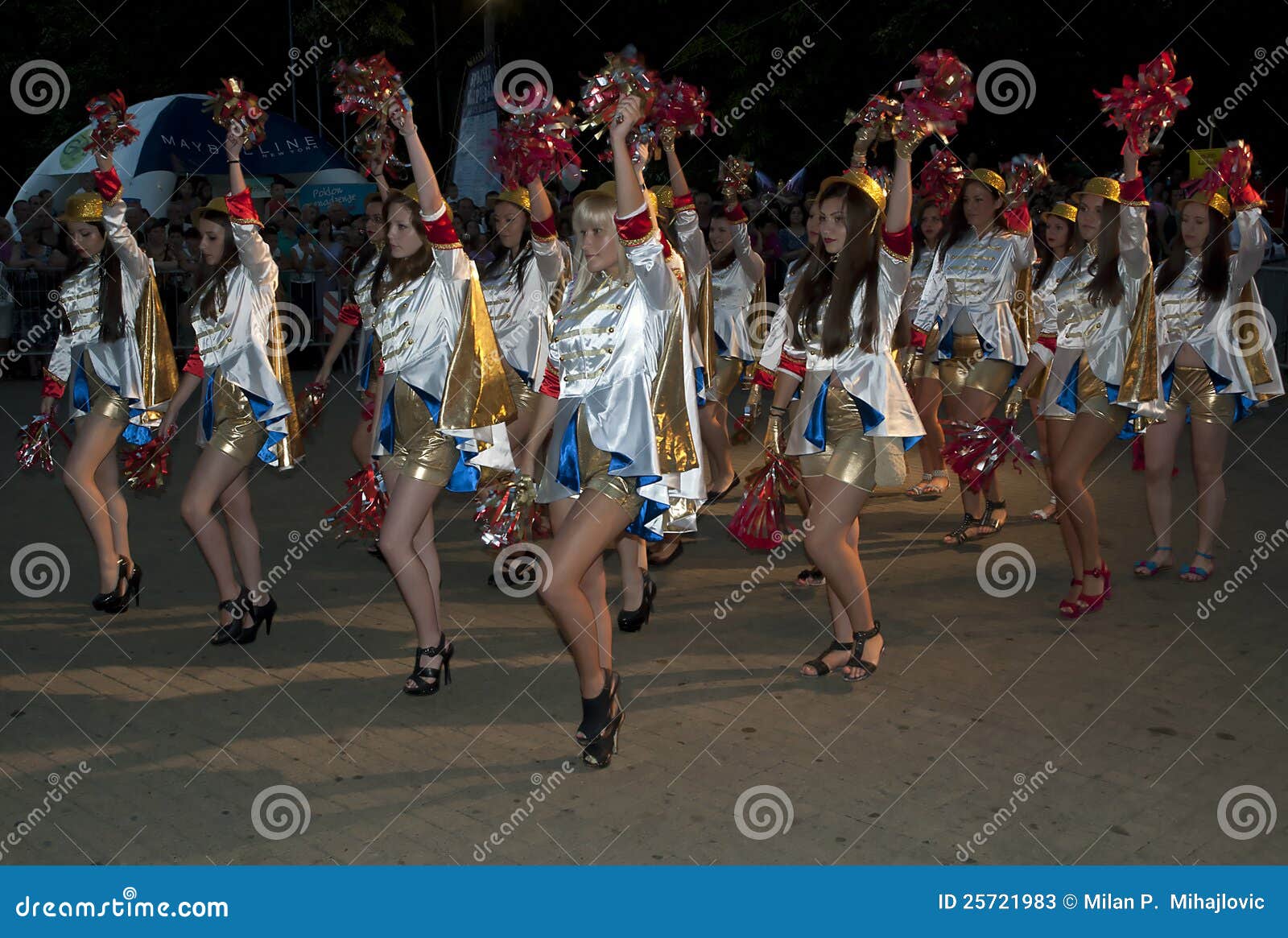 Majorettes dance editorial stock photo. Image of change - 25721983