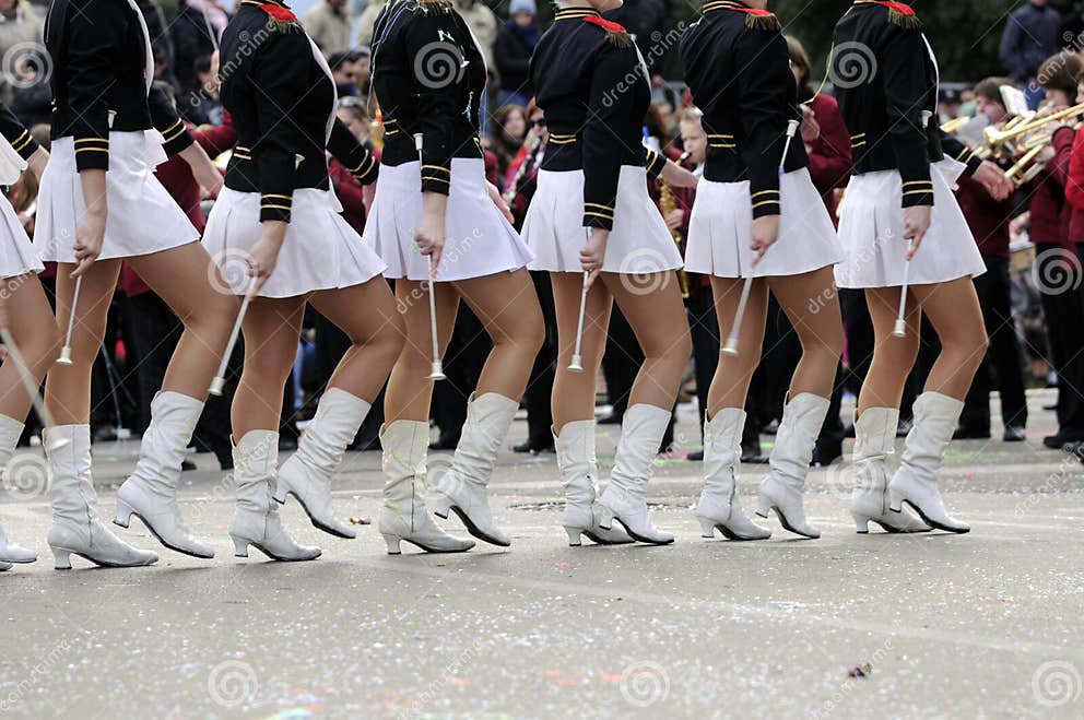 Majorettes parade editorial stock image. Image of colorful - 8325104