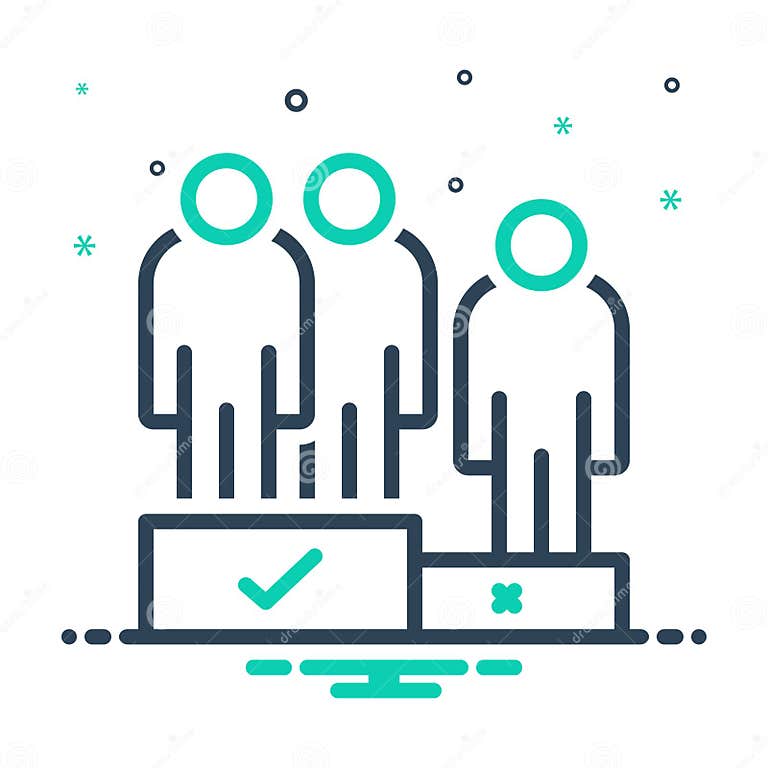 Mix Icon for Majority, Plurality and Plethora Stock Vector ...