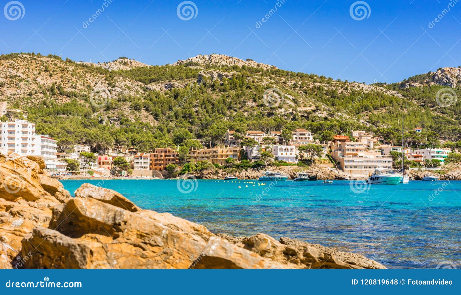 Majorque, Paysage De Bord De La Mer D'orme De Sant Photo stock - Image ...