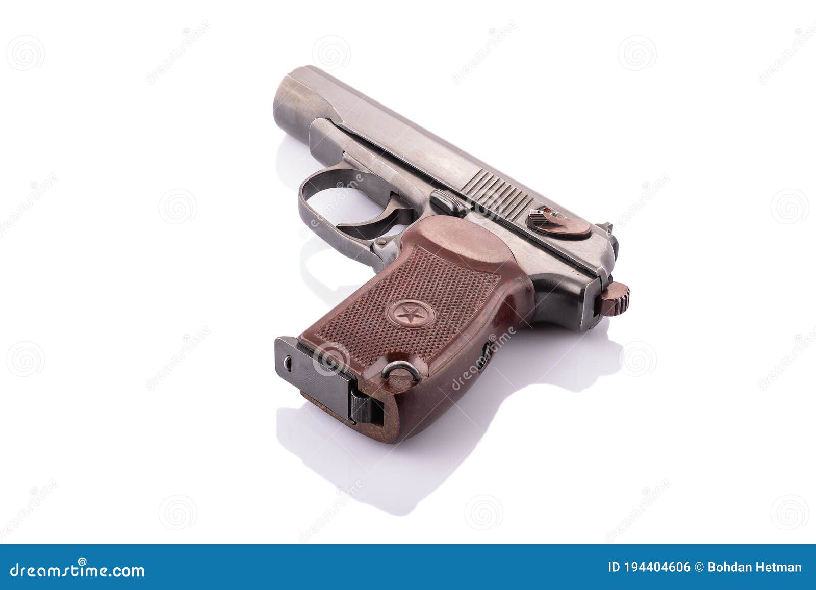 The Makarov pistol stock photo. Image of danger, cartridge - 194404606