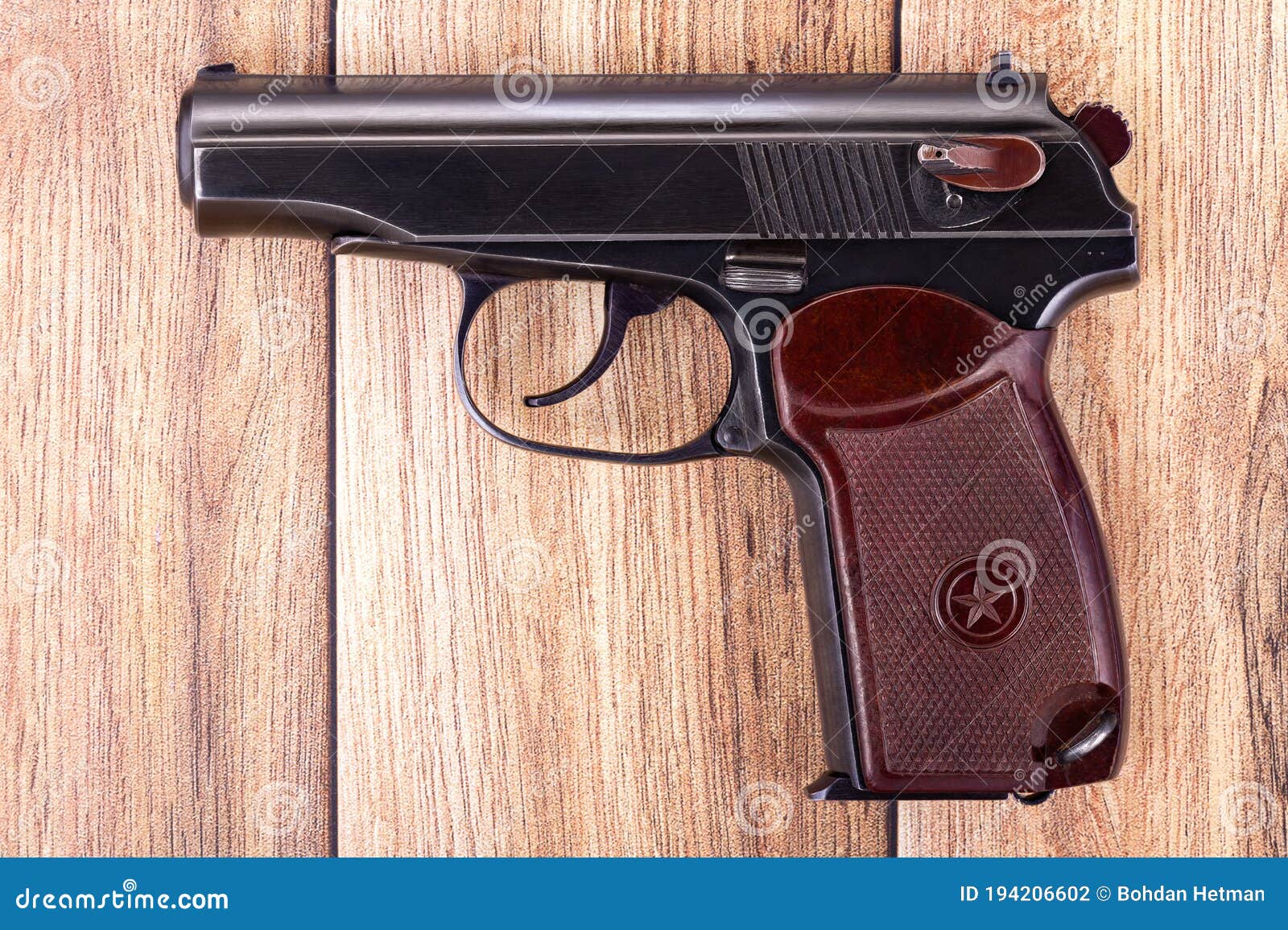The Makarov pistol stock photo. Image of equipment, object - 194206602