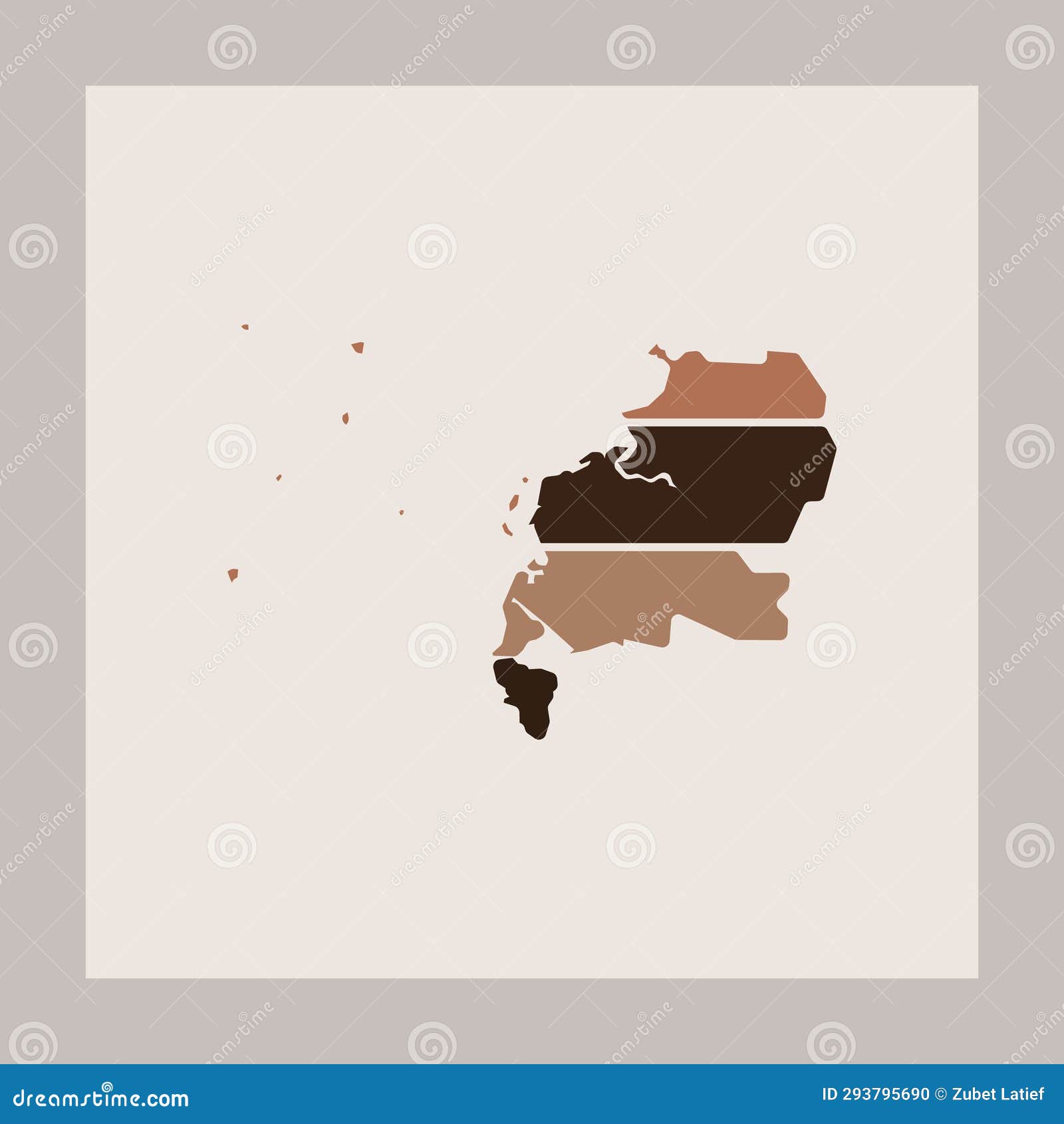 Makassar Map Illustration Creative Design Stock Vector - Illustration ...
