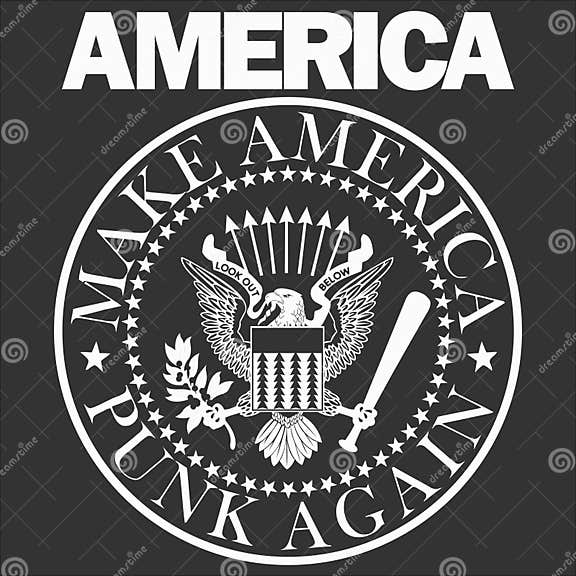 Make America Punk Again Vector Illustration Logo Editorial Image ...