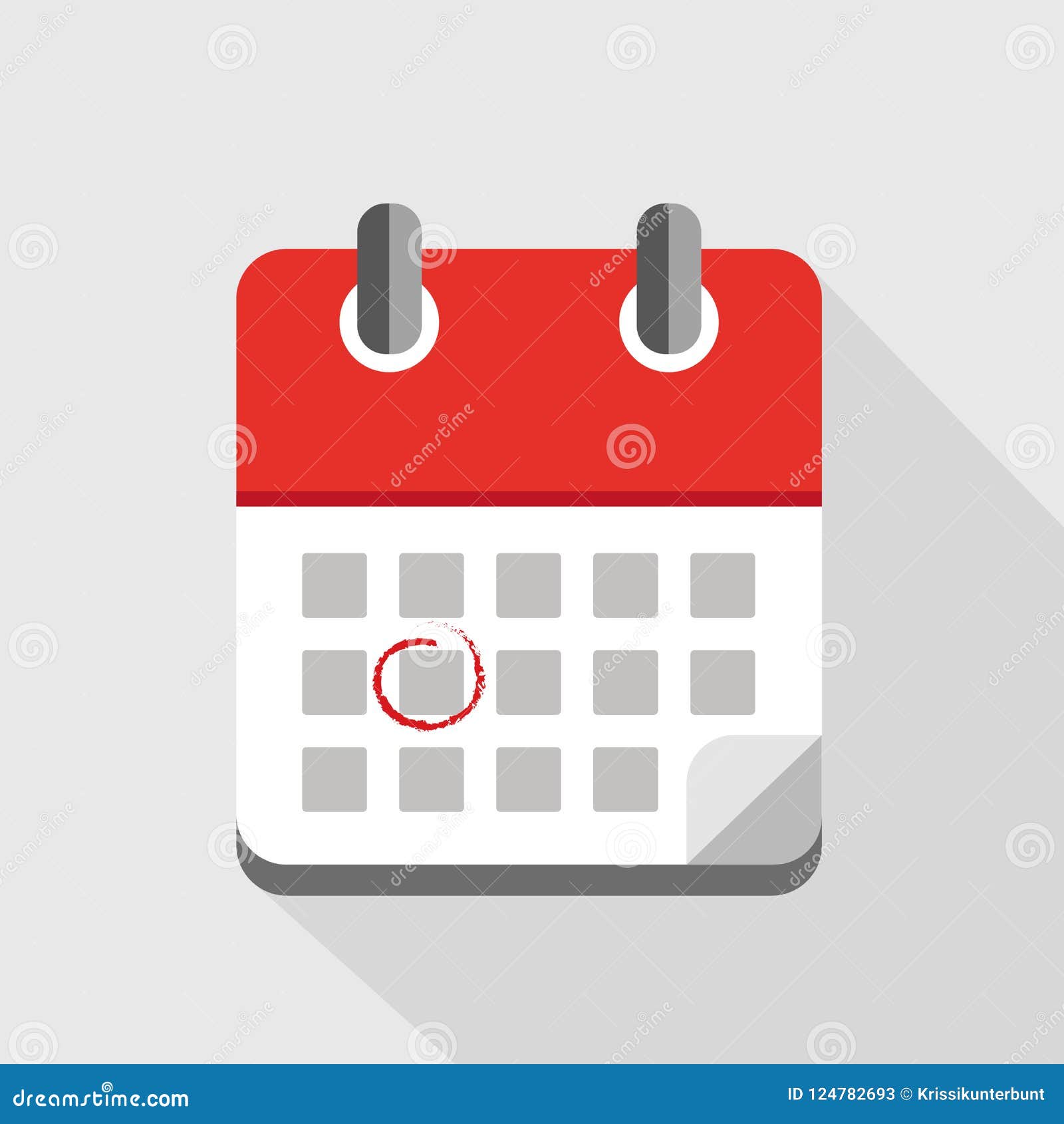 Make an Appointment in a Red Calendar Stock Vector - Illustration of ...