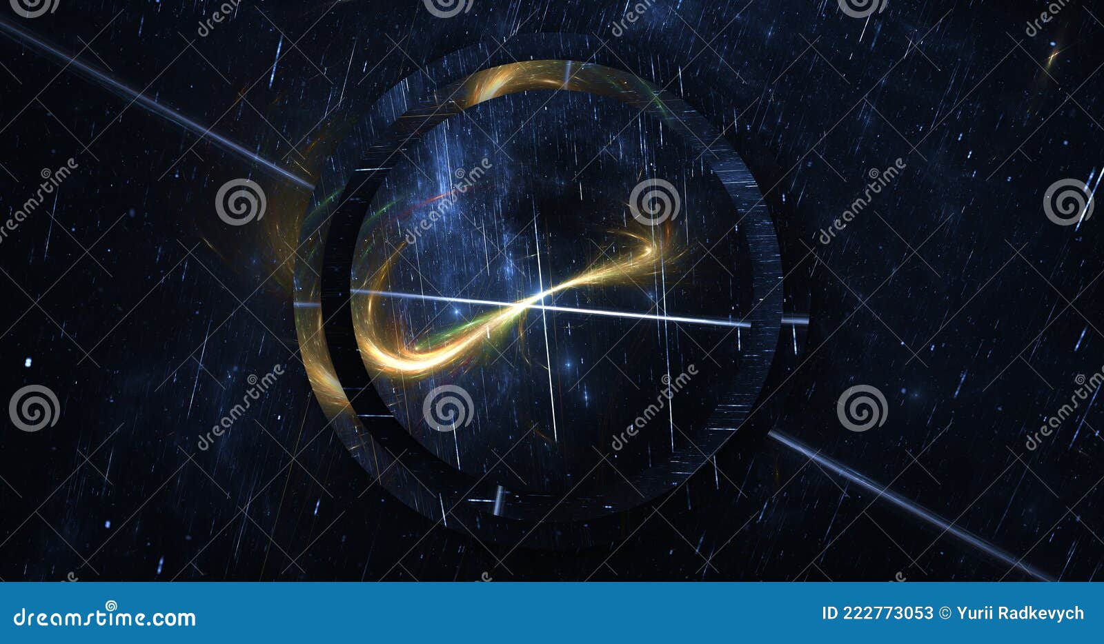 Abstract Circle Space Background #5 Stock Illustration - Illustration ...