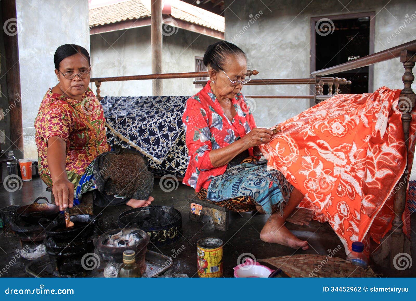 Make batik editorial photography. Image of cloth, handmade - 34452962