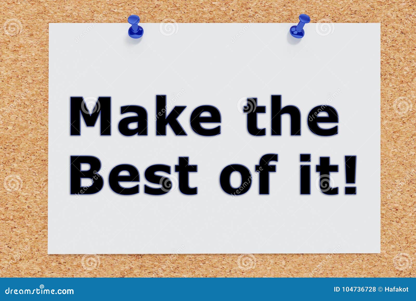 Make the Best of it! Concept Stock Illustration - Illustration of ...