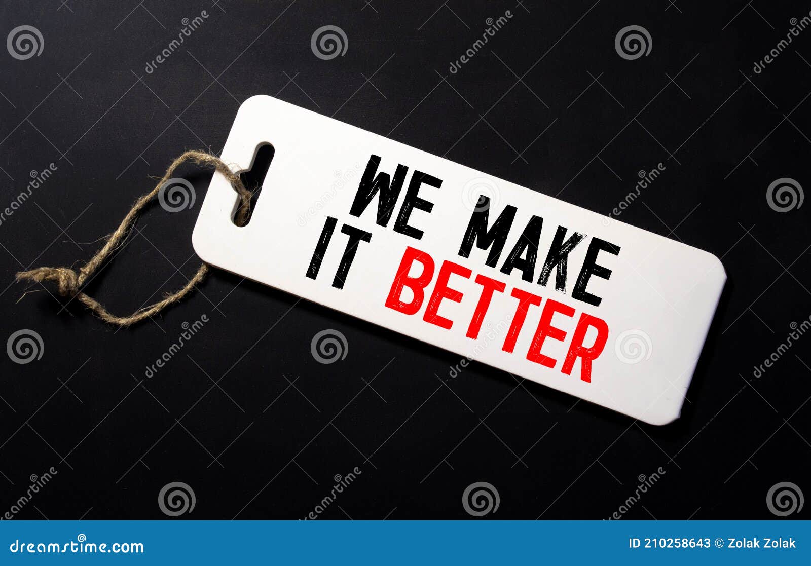 We make it better stock image. Image of handwriting - 210258643
