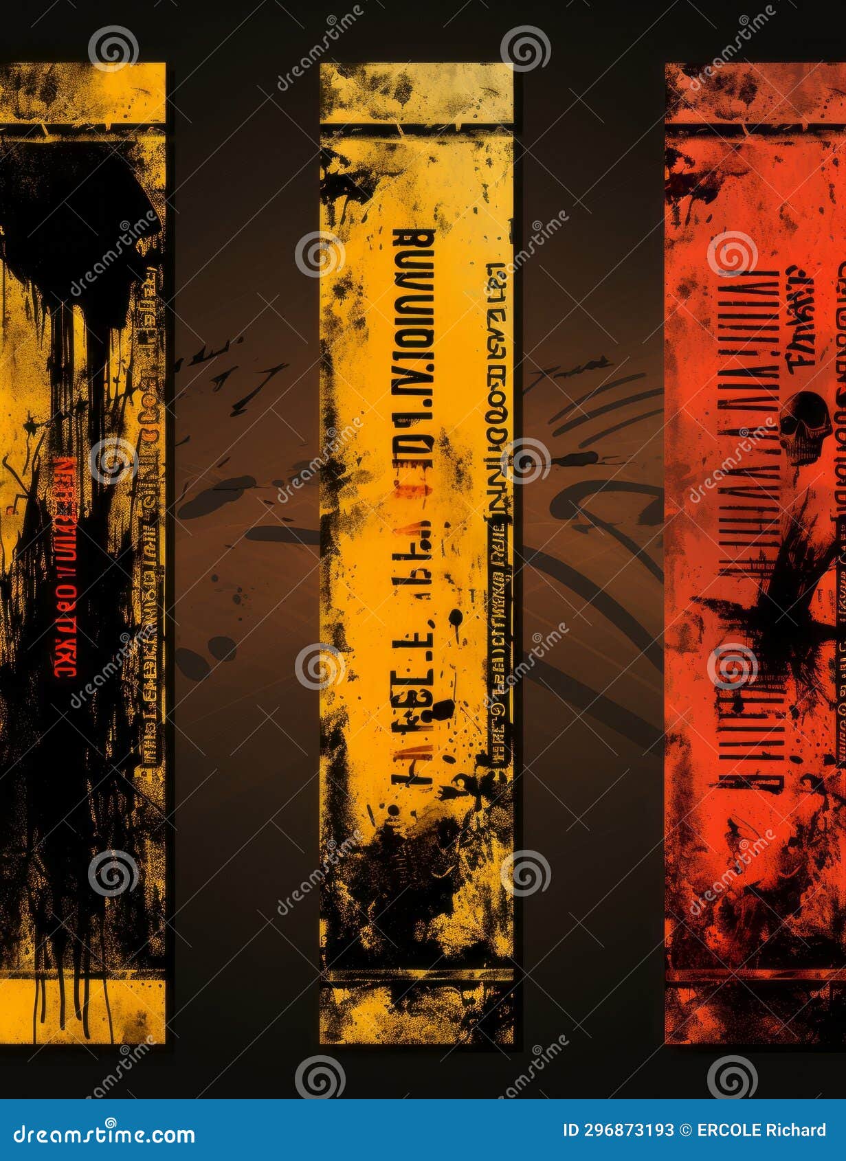 Make a Bold Statement with Grunge Banners Stock Image - Image of unique ...