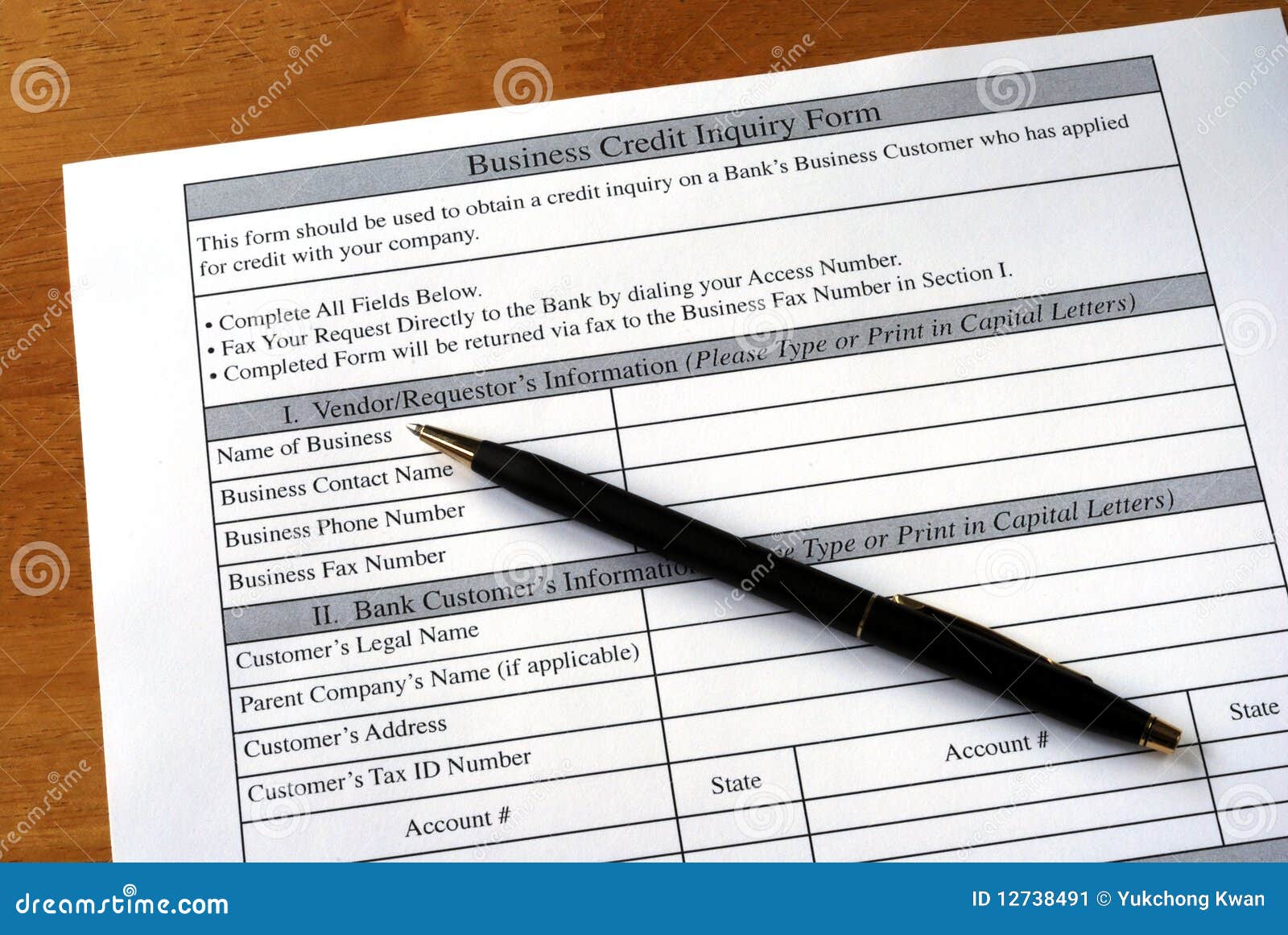 Make the Business Credit Inquiry Stock Image - Image of income ...