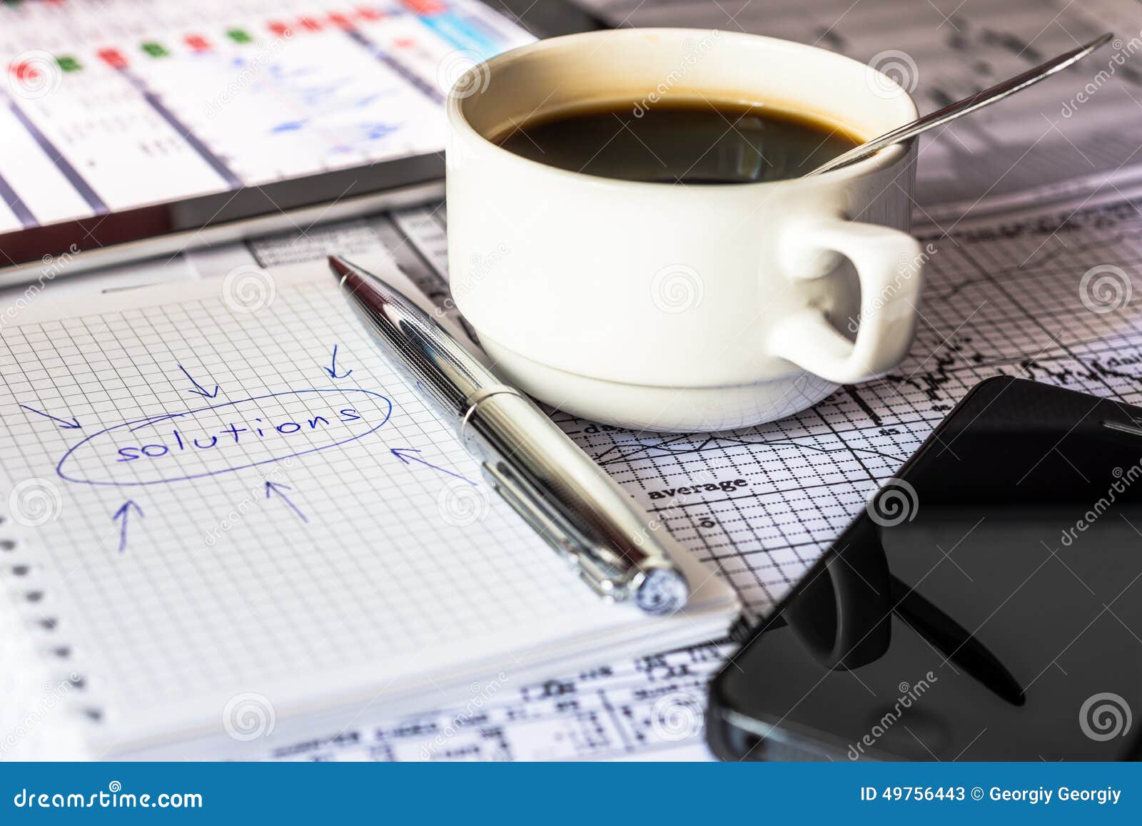 Make a Business Solutions, Work in the Office Stock Image - Image of ...