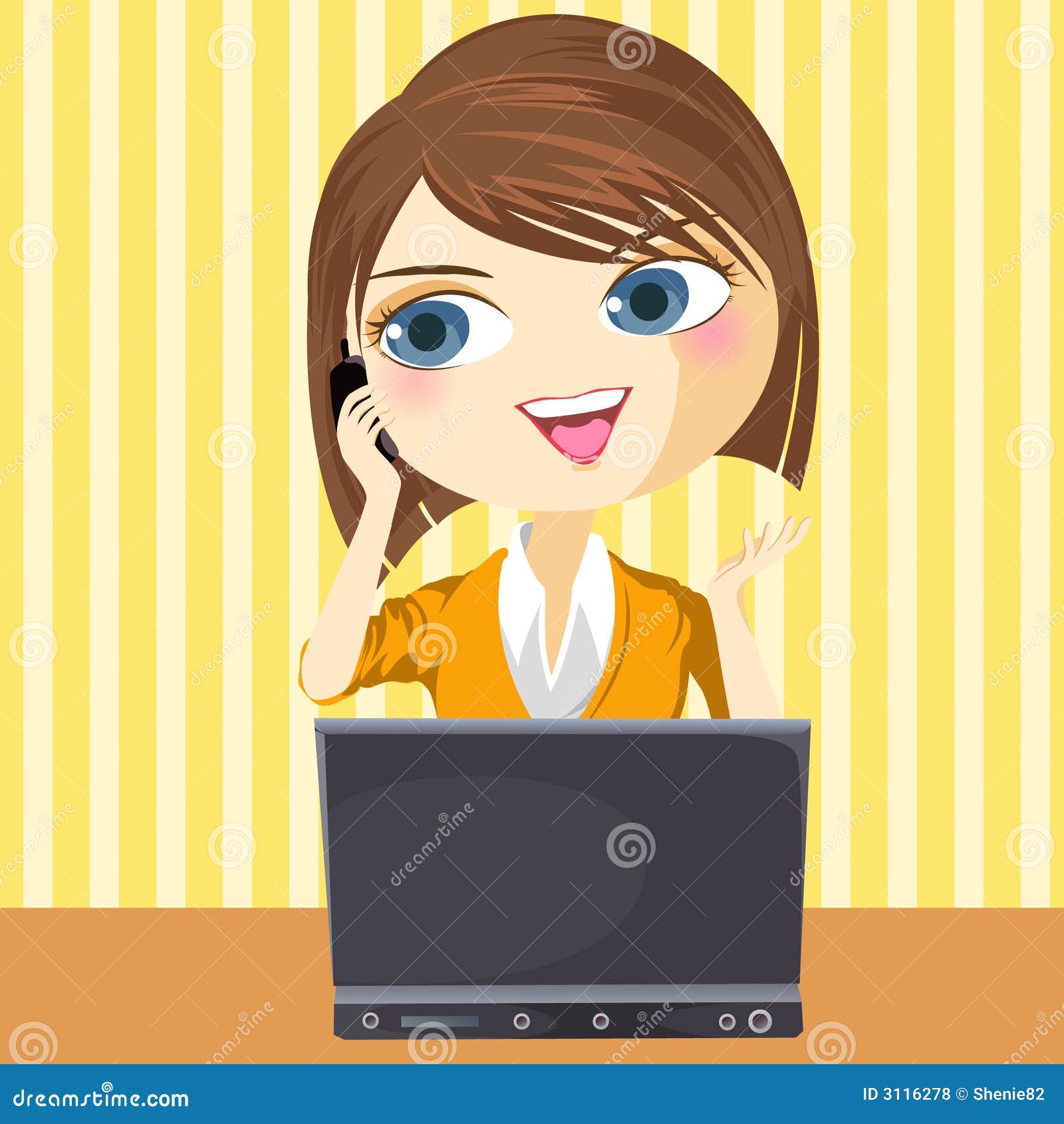Make Call stock vector. Illustration of office, call, service - 3116278