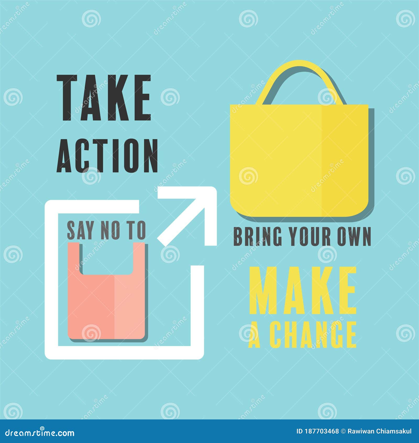 Make a Change 1 stock vector. Illustration of reusable - 187703468